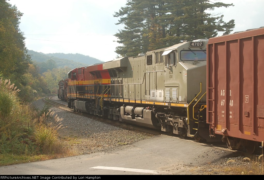 KCS 4713 and 4707 at Ridgecrest